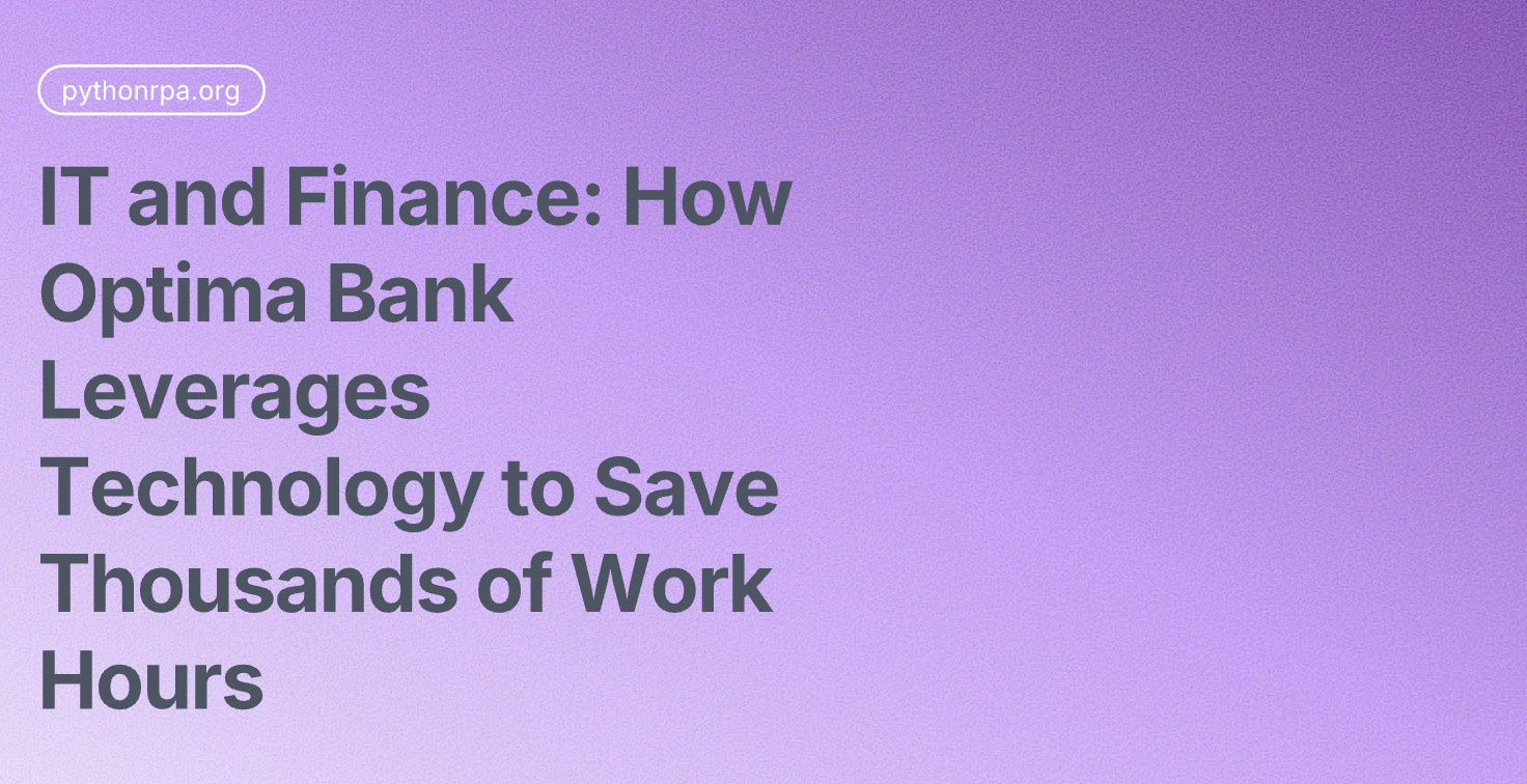 Python RPA I Enterprise RPA platform for Python-scripts for intelligent ...